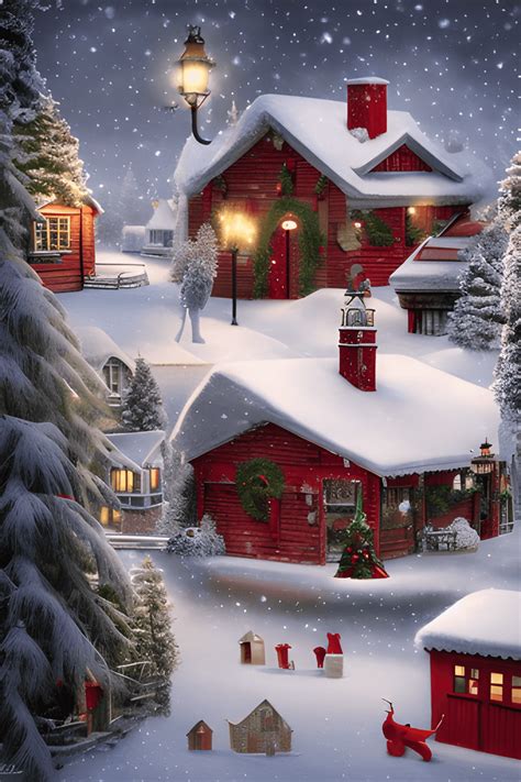 Realistic Accurate North Pole Santas Workshop Graphic · Creative Fabrica