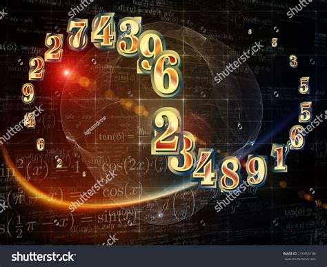 Space Geometry Series Creative Arrangement Math Stock Illustration