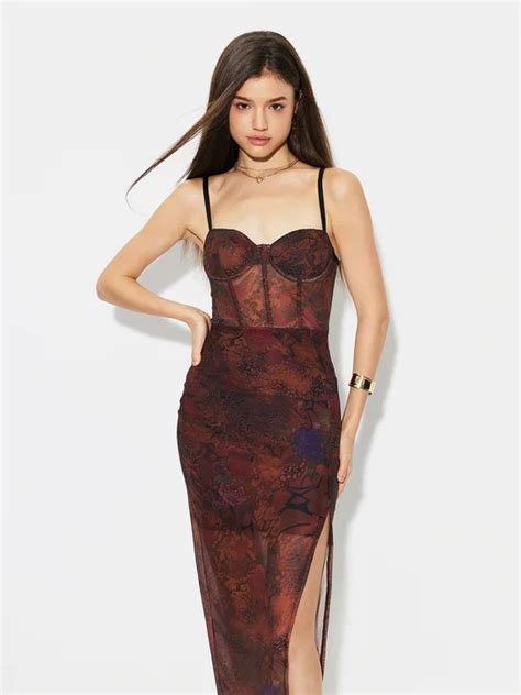 Slit Bodycon Dress