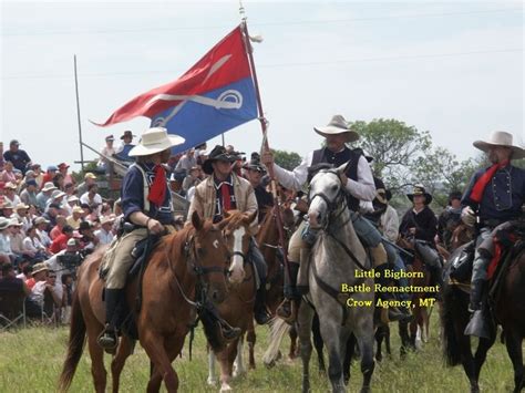 Steve Alexander As General Custer And Gary Stewart As Captain Tom Custer At A Real Bird