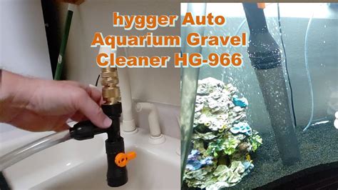 Hygger Auto Aquarium Gravel Cleaner HG 966 YouTube