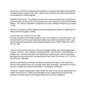 Assignment 3 Gender Wage Gap Introduction To Womens And Gender