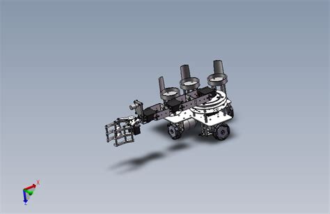 智能搬运物料小车三维sw模型solidworks 2016模型图纸下载 懒石网