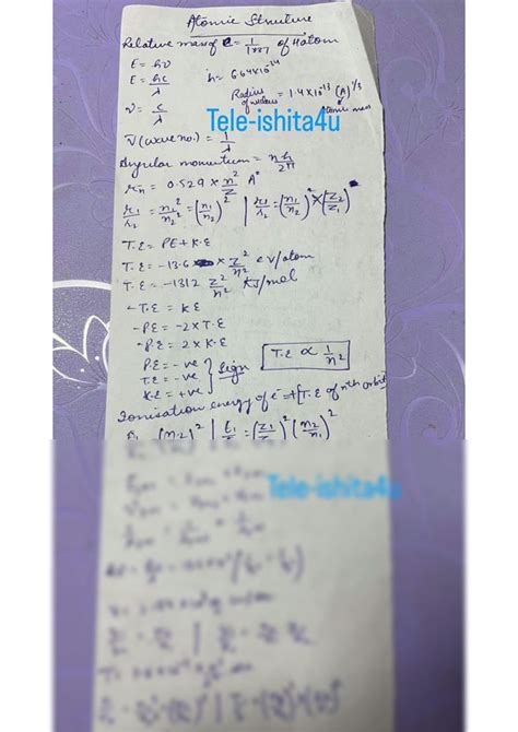 Solution Atomic Structure Studypool