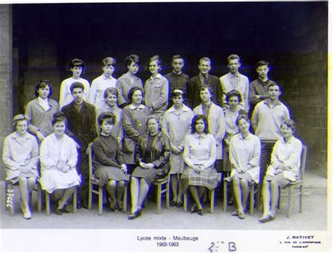 Photo De Classe 2èmè B De 1962 Lycée Classique Et Moderne Mixte
