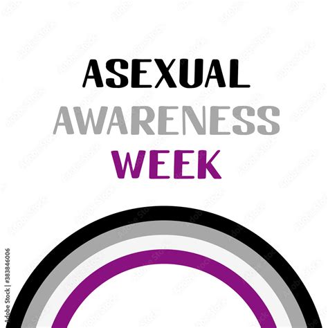 Asexual Awareness Week Lettering With Intersex Pride Flag Lgbt