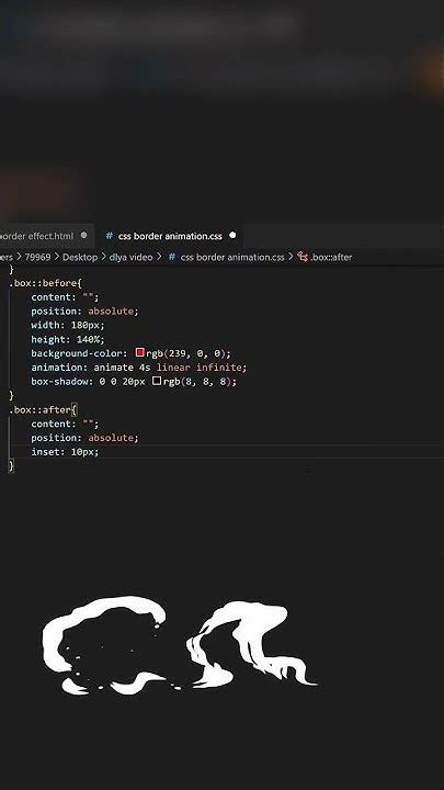 Css Border Animation Css Cssanimation Htmlcss Htmlcsstutorial