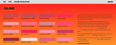 Crayola Color Names