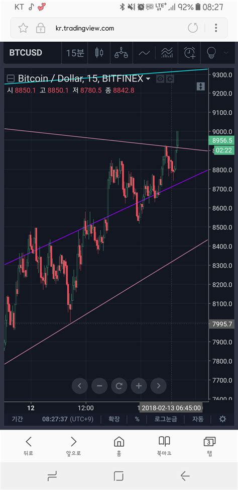 블라인드 암호화폐 차트 나의생각