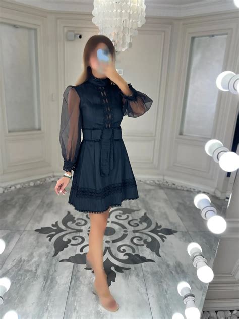 پیراهن میدی آستین حریر کد 2972 پاپیون مزون