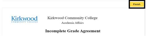 Pandadoc Incomplete Grade Agreement Faculty Information Kirkwood