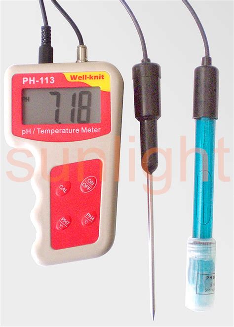 Handheld Ph Meter Ph And Temperature 2 In 1 Meter Atc Ph 113 High Quality Handheld Ph Meter