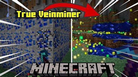 True Veinminer Addon 1 19 MCPE Bedrock Mod Viết bởi mining1023