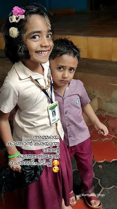 അമ്മയെ കാണാൻ കരയുന്ന തൻ്റെ കുഞ്ഞനിയനെ ചേർത്ത് പിടിച്ച് ഒരു കുഞ്ഞു മോ