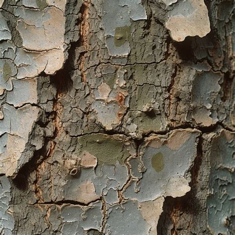 Natures Texture Plane Tree Bark Background With Intricate Bark Texture