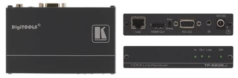 Kramer TP 580Rxr 1 1 HDBaseT HDMI RS 232 IR Over Extended Range Twisted Pair Receiver
