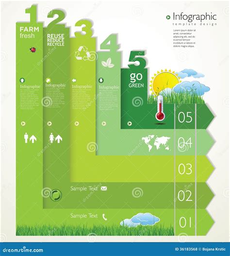 Modern Ecology Template Design Stock Vector Illustration Of Element