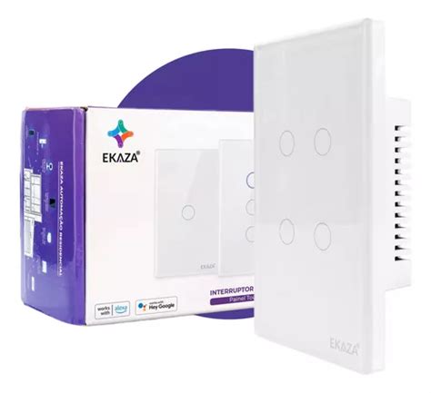 Interruptor Inteligente Wifi Botões Touch x Alexa Ekaza Frete grátis