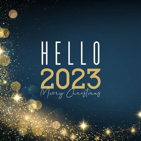 Zakelijke Kerstkaart Liefdevol Gezond 2023 Hart Met Goudfolie