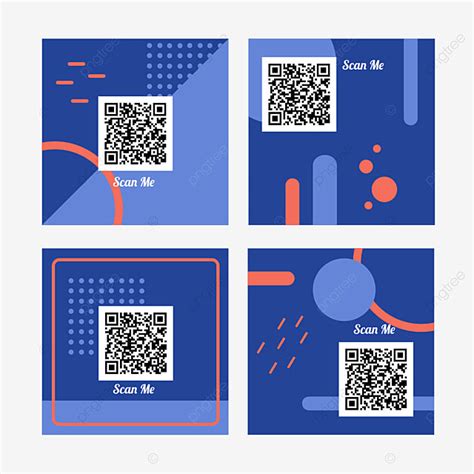 파란색 Qr 코드 레이블 푸른 Qr 코드 묶음 Png 일러스트 및 벡터 에 대한 무료 다운로드 Pngtree