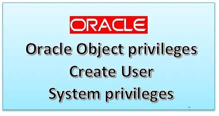 How To Create User In Oracle And Grant Privileges