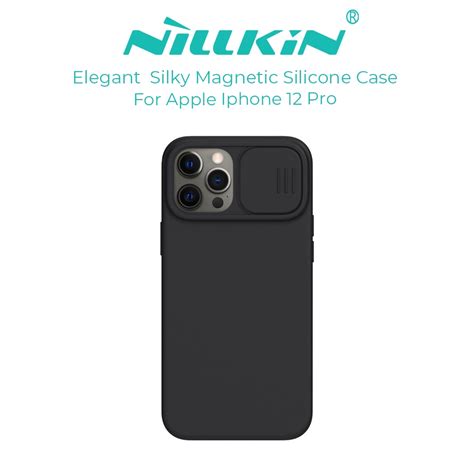 Nillkin Camshield Silky Magnetic Silicone Case For Apple Iphone 12 And