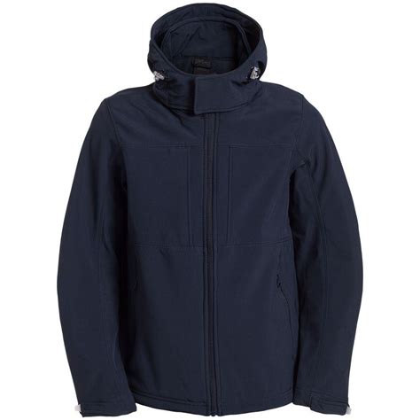 Куртка мужская Hooded Softshell темно-синяя – Сила Цвета