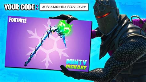 HOW TO GET FREE PICKAXE CODE IN FORTNITE Free Minty Pickaxe Codes YouTube