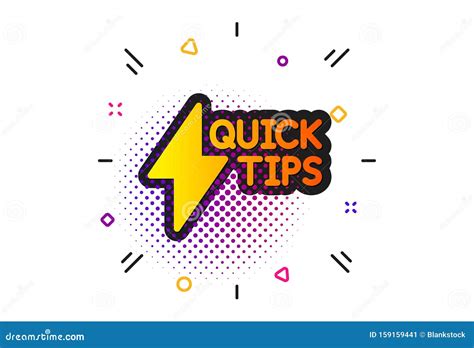 Quick Tips Icon Helpful Tricks Sign Vector Stock Vector
