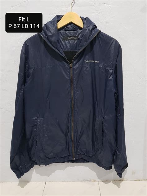 Jaket Calvin Klein Fesyen Pria Pakaian Baju Luaran Di Carousell