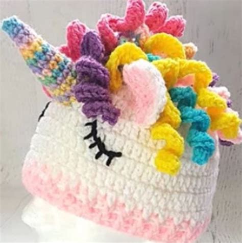 Unicorn Hat Weave Crochet