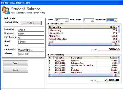 Cashiering And Student Account System Sourcecodester