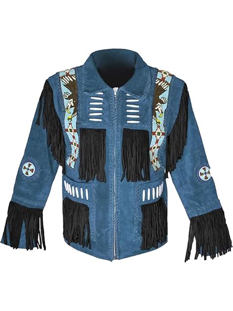 Fringe Leather Jacket Men Fringe Leather Jacket