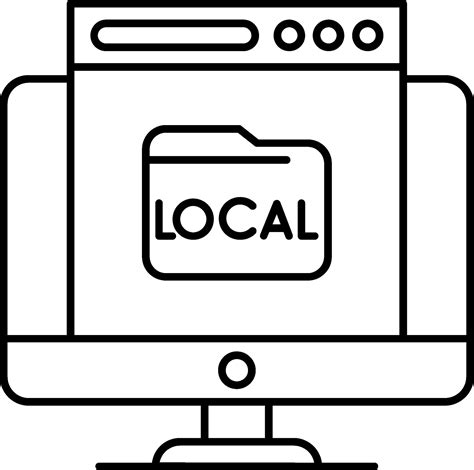 Local Line Icon 47207261 Vector Art At Vecteezy