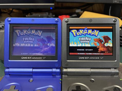 Stock Gba Sp 001 Vs 101 Screens Night And Day Difference In Quality