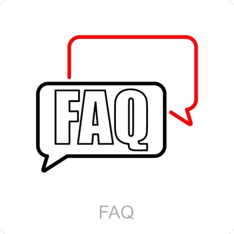 premium vector faq and support icon concept
