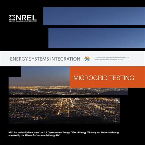 Pdf Microgrid Testing Brochure Energy Systems Integration