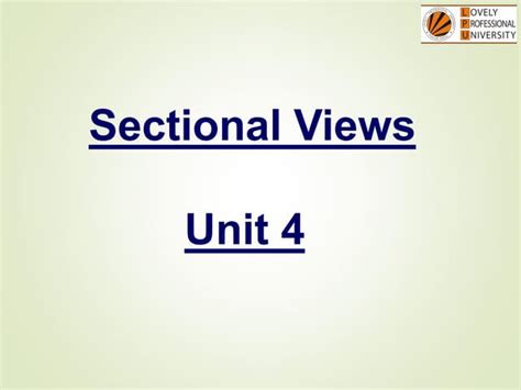 Engineering Drawing Chapter 09 Section Ppt