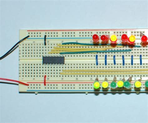 attiny84 binary counter up and down 5 steps with pictures