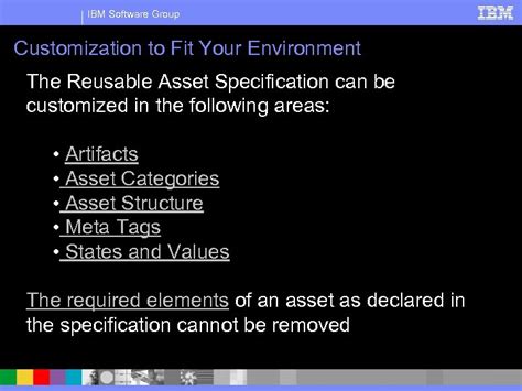 Ibm Software Group Managing Reusable Assets Using