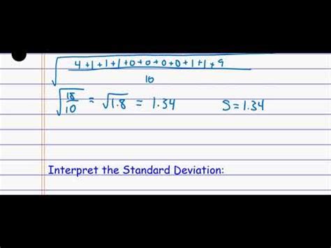 Standard Deviation YouTube