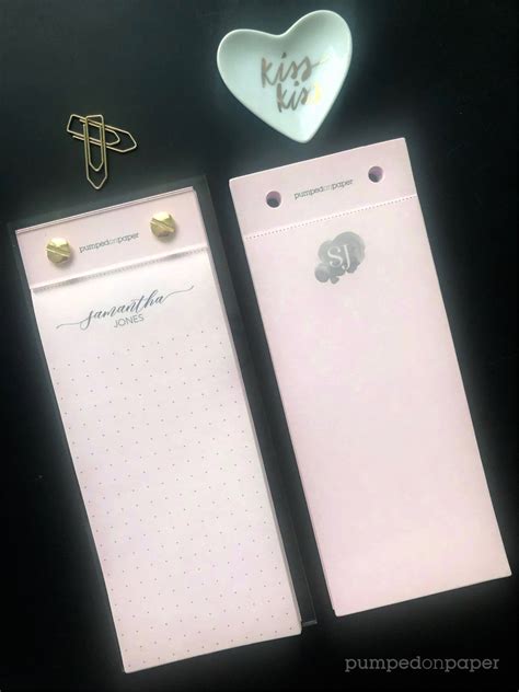 Personalized Notepad Set Custom Monogram Note Pad T For Her