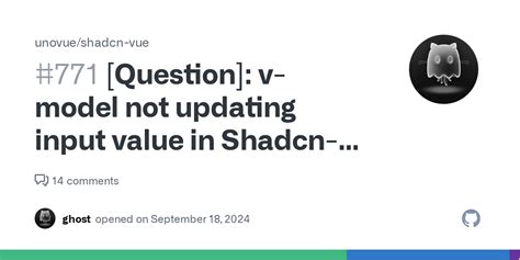 Question V Model Not Updating Input Value In Shadcn Vue Input