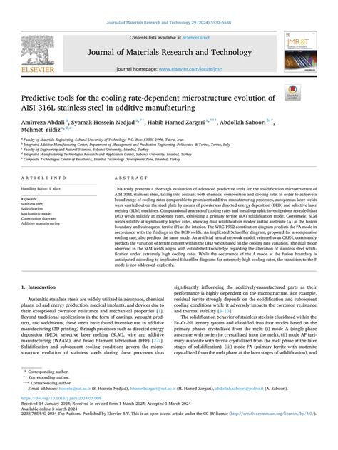 Pdf Predictive Tools For The Cooling Rate Dependent Microstructure