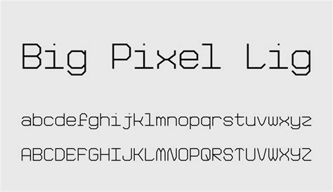 Big Pixel Font Font Tr