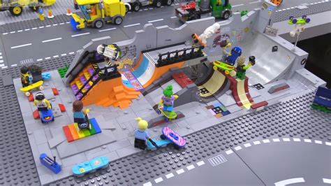 Custom LEGO Skatepark MOC complete & unveiled