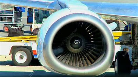 Commercial Jet Engine Stock Video Clip K002 1551 Science Photo