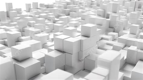 抽象的なイラストで白い背景に手を振る白いブロックのモノクロ 3 D レンダリング 白の 3 D 波のイラスト D の抽象背景壁紙画像素材