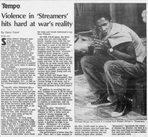 Gene Siskel Movie Review—streamers 03 26 84 ™