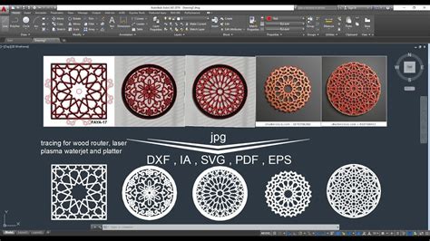 CNC Drawing In AutoCAD Tracing Design Part Video Urdu Hindi Autocad Cnc Autocad Drawing